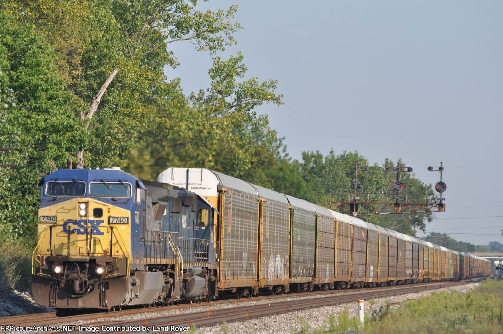 CSXT 7740 On CSX Q 268 Northbound