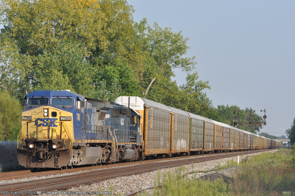 CSXT 7740 On CSX Q 268 Northbound