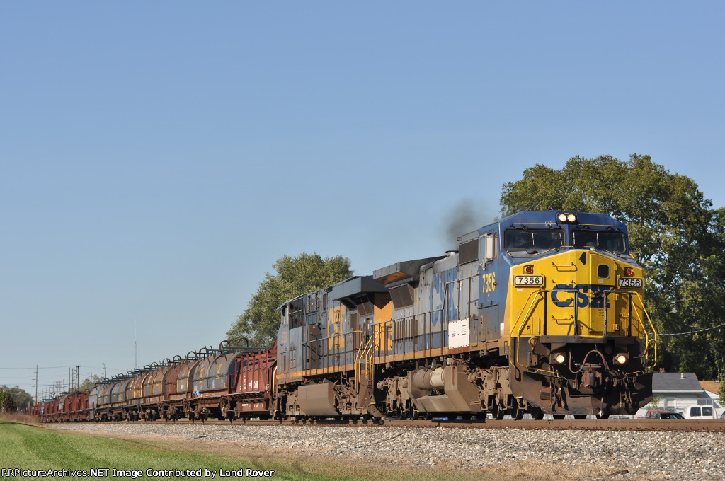 CSXT 7356 On CSX K 587 Eastbound