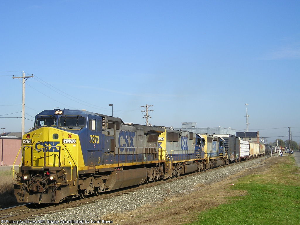 CSXT 7373 Ex Con On CSX Q 501 Eastbound