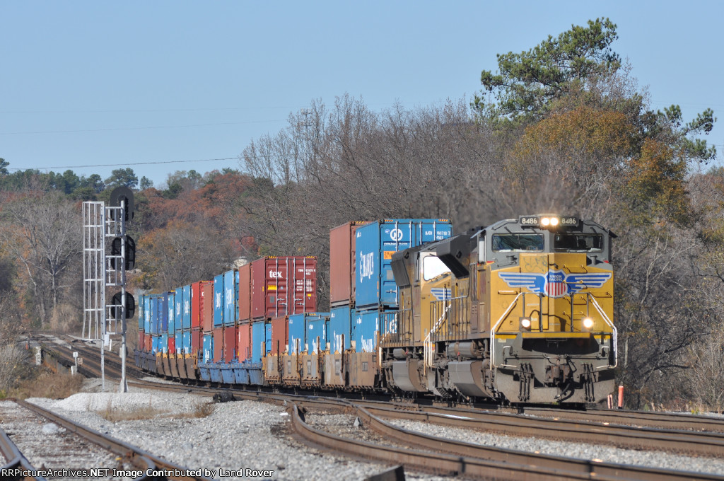 UP 8486 On NS 221 Southbound