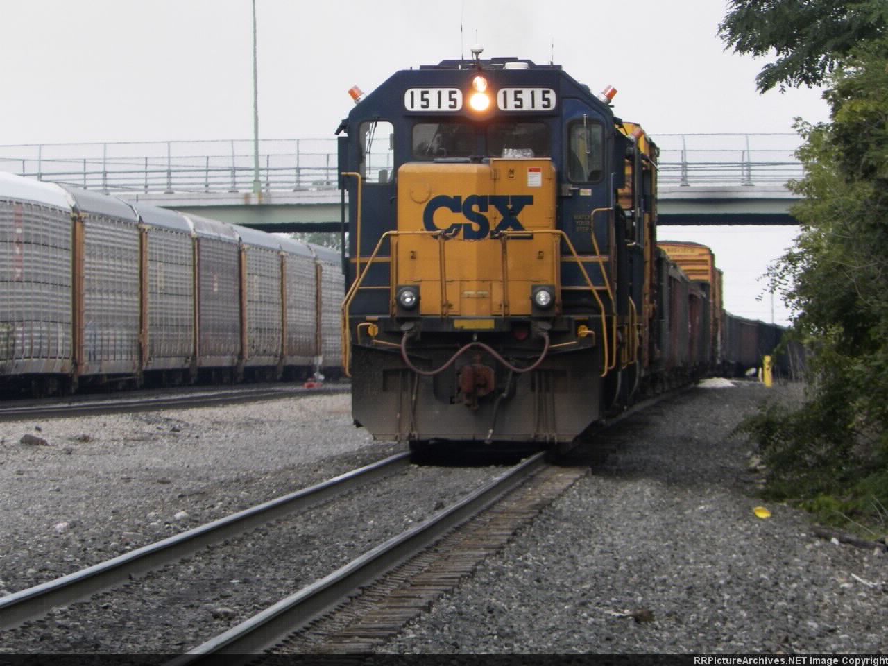 CSX 1515 switching in Niagara Falls, NY