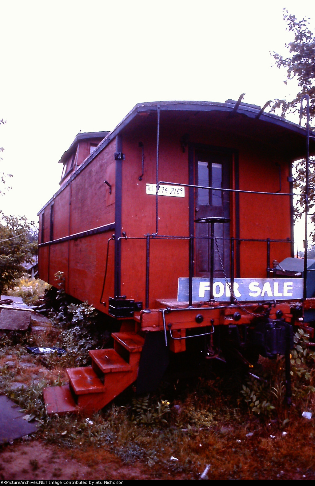 Abandoned Caboose along US 1 at Milbridge, Maine