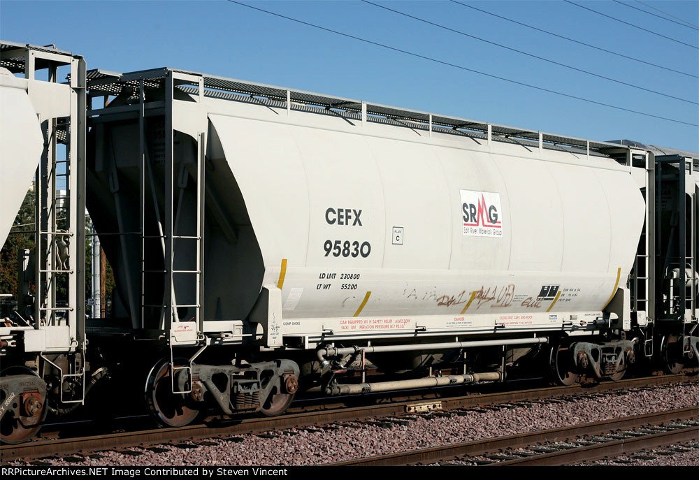 CEFX 3230 cu ft PD covered hopper #95830