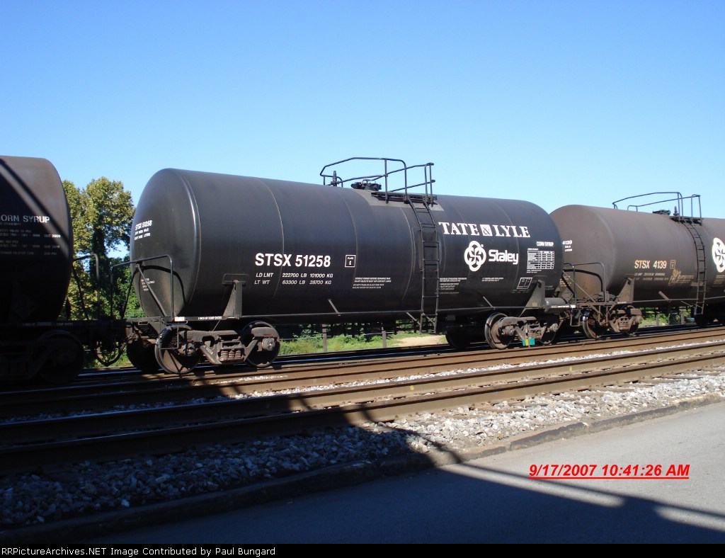 STSX 51258 Tank Car Sept 17, 2007