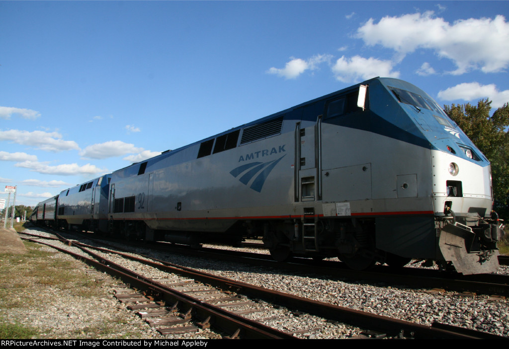 Amtrak 19 slowing down.