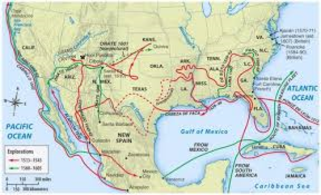 Spanish Exploration timeline | Timetoast timelines