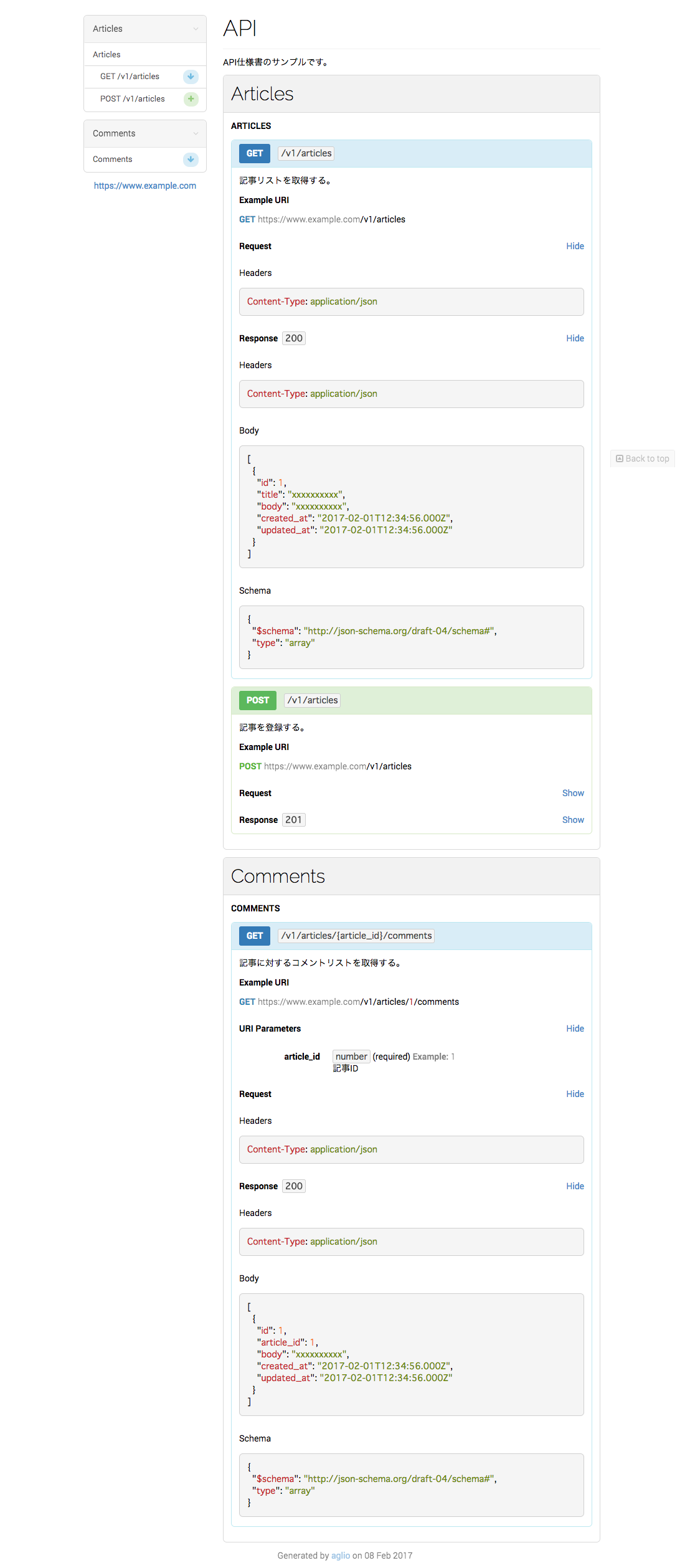 Api Blueprintでwebapi仕様書を書く Sg Labs