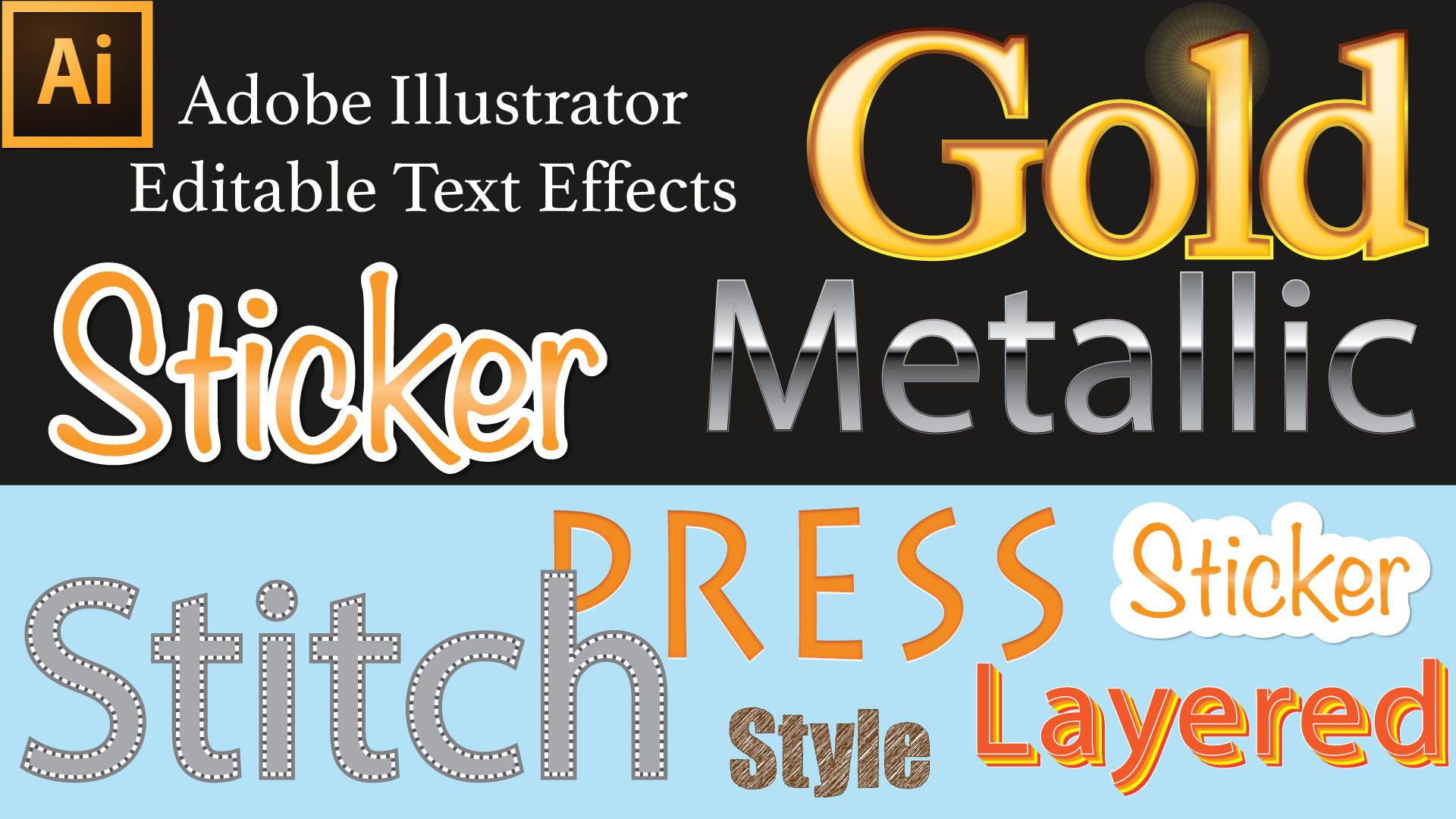 Adobe Illustrator Tutorial Editable Effects In Illustrator 