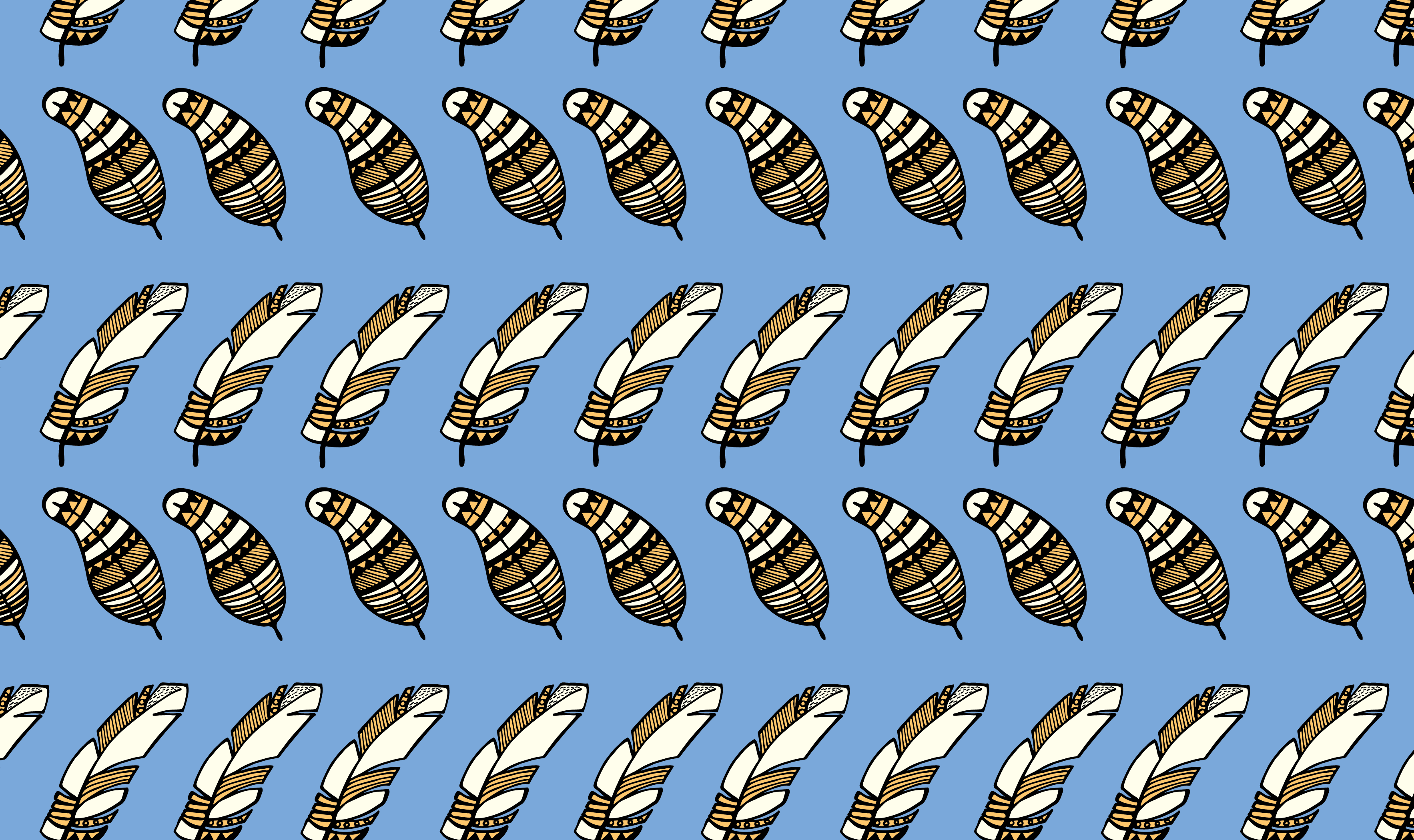 Feather patterns | Skillshare Student Project