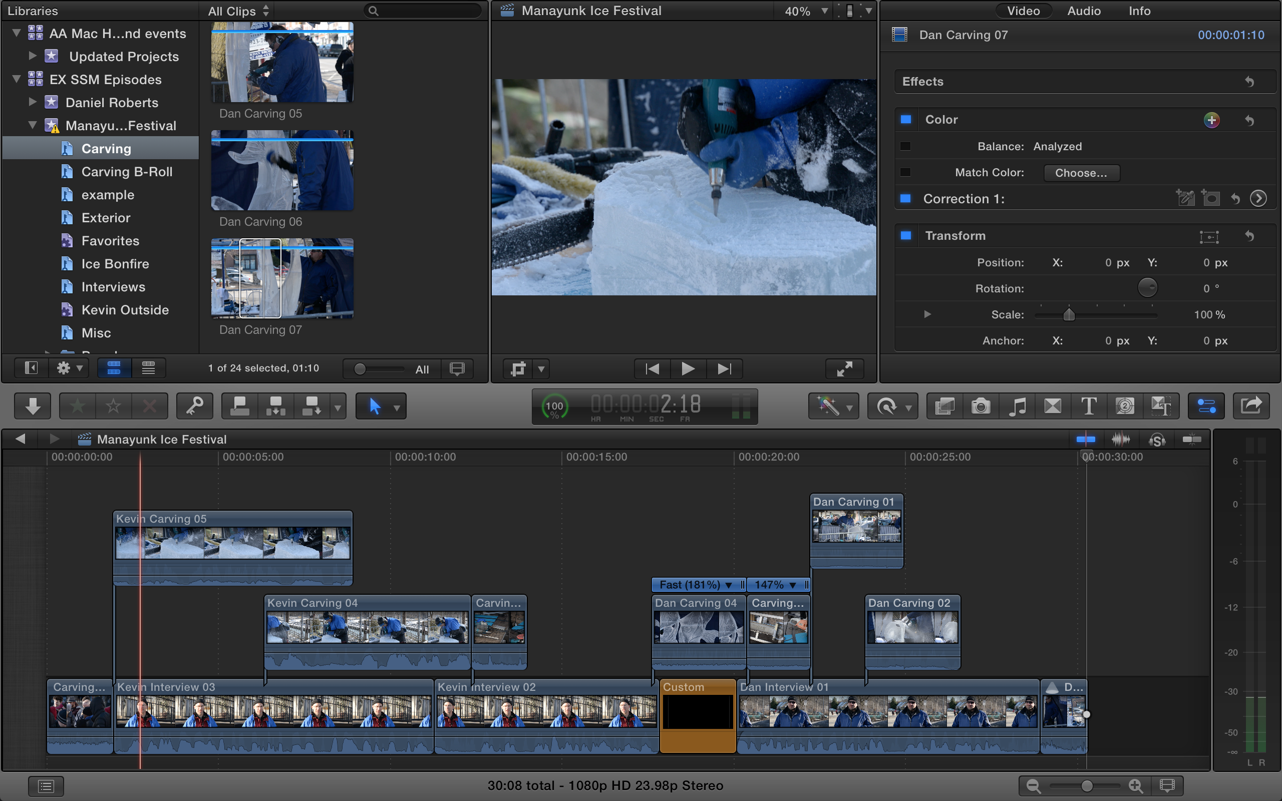 1st Draft - Ice Carving - Short Documentary | Skillshare Student Project
