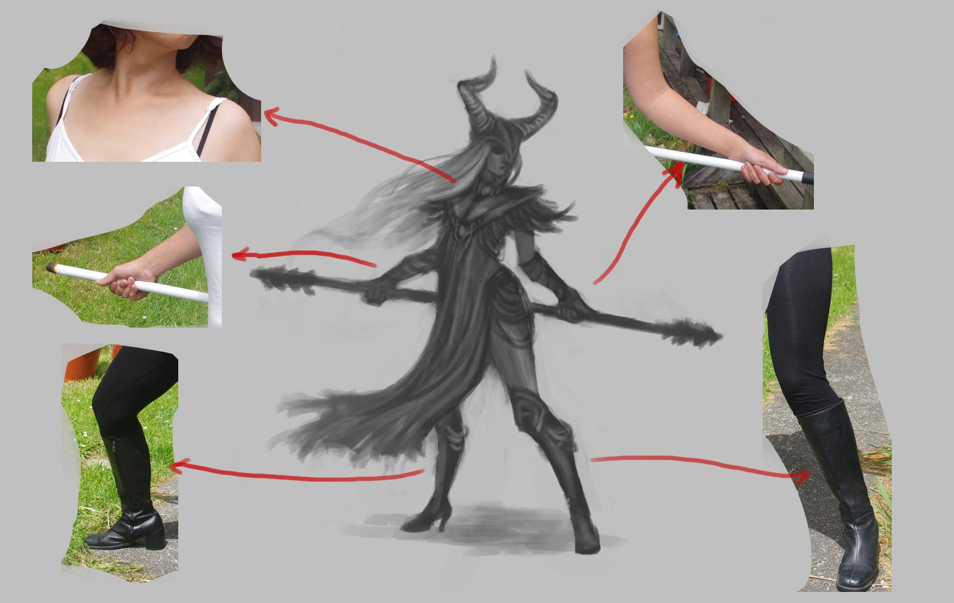 Fantasy Female Villain concept | Skillshare Student Project