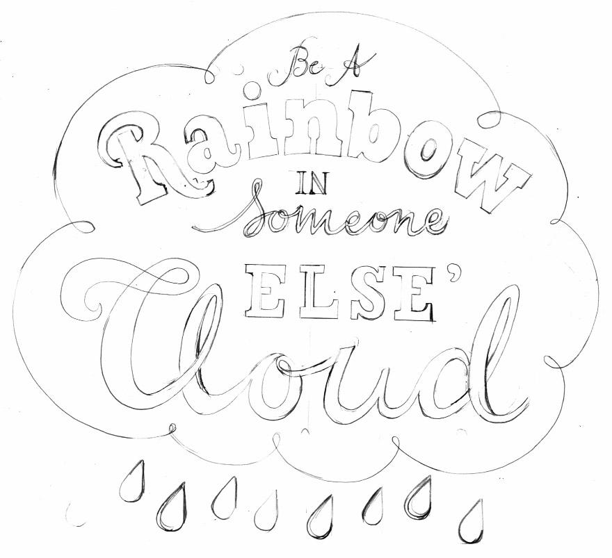 Be a Rainbow in Someone Else's Cloud | Skillshare Student Project