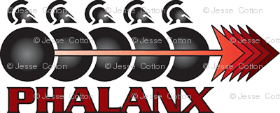 phalanx Logo giftwrap - cotton29 - Spoonflower