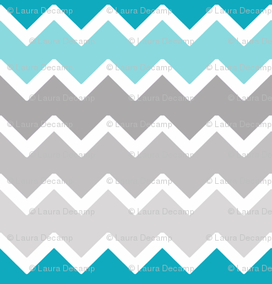 Aqua Chevron Wallpaper