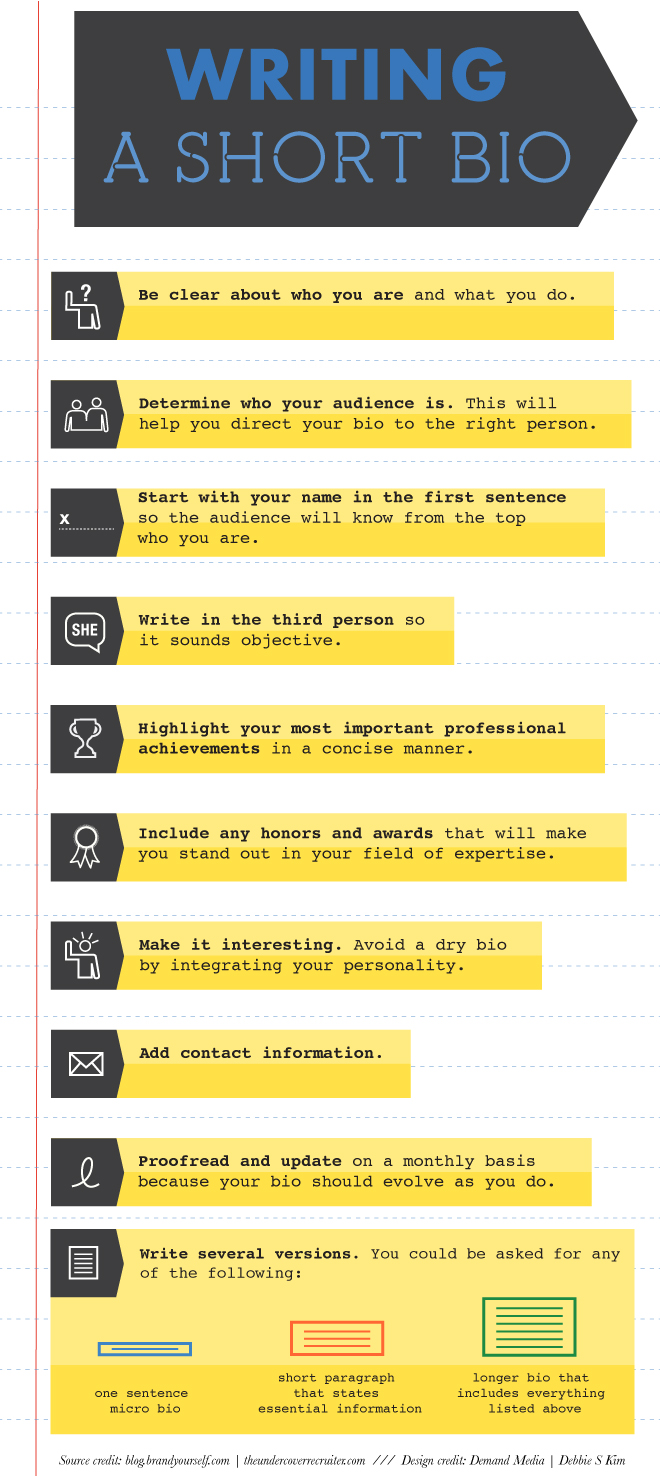How To Write A Short Biography For Work EHow