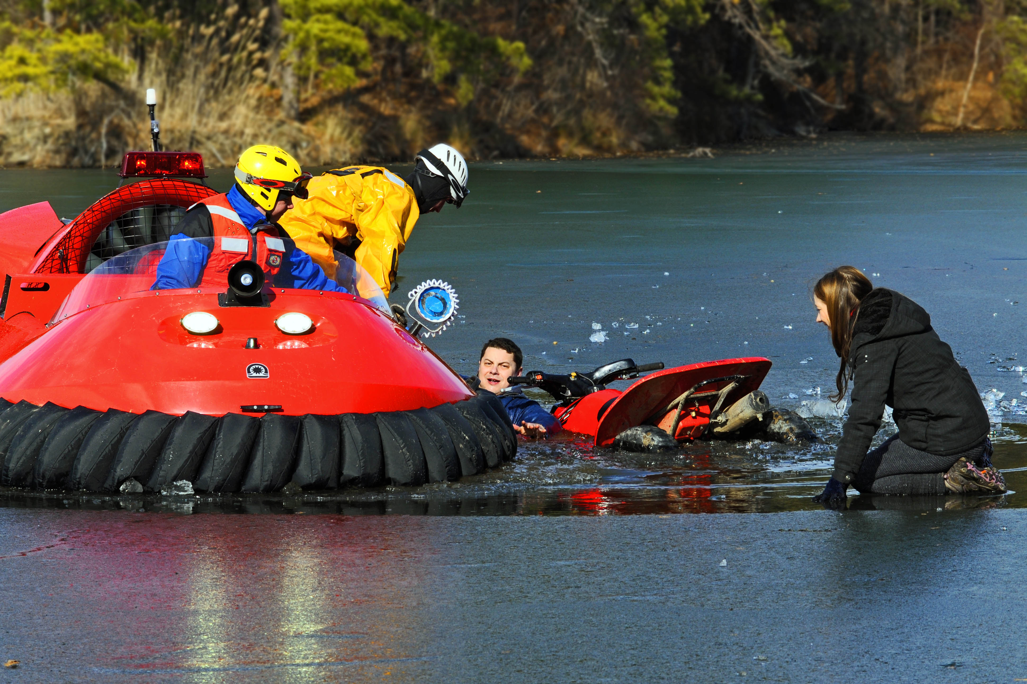 Catching Fire Hovercraft