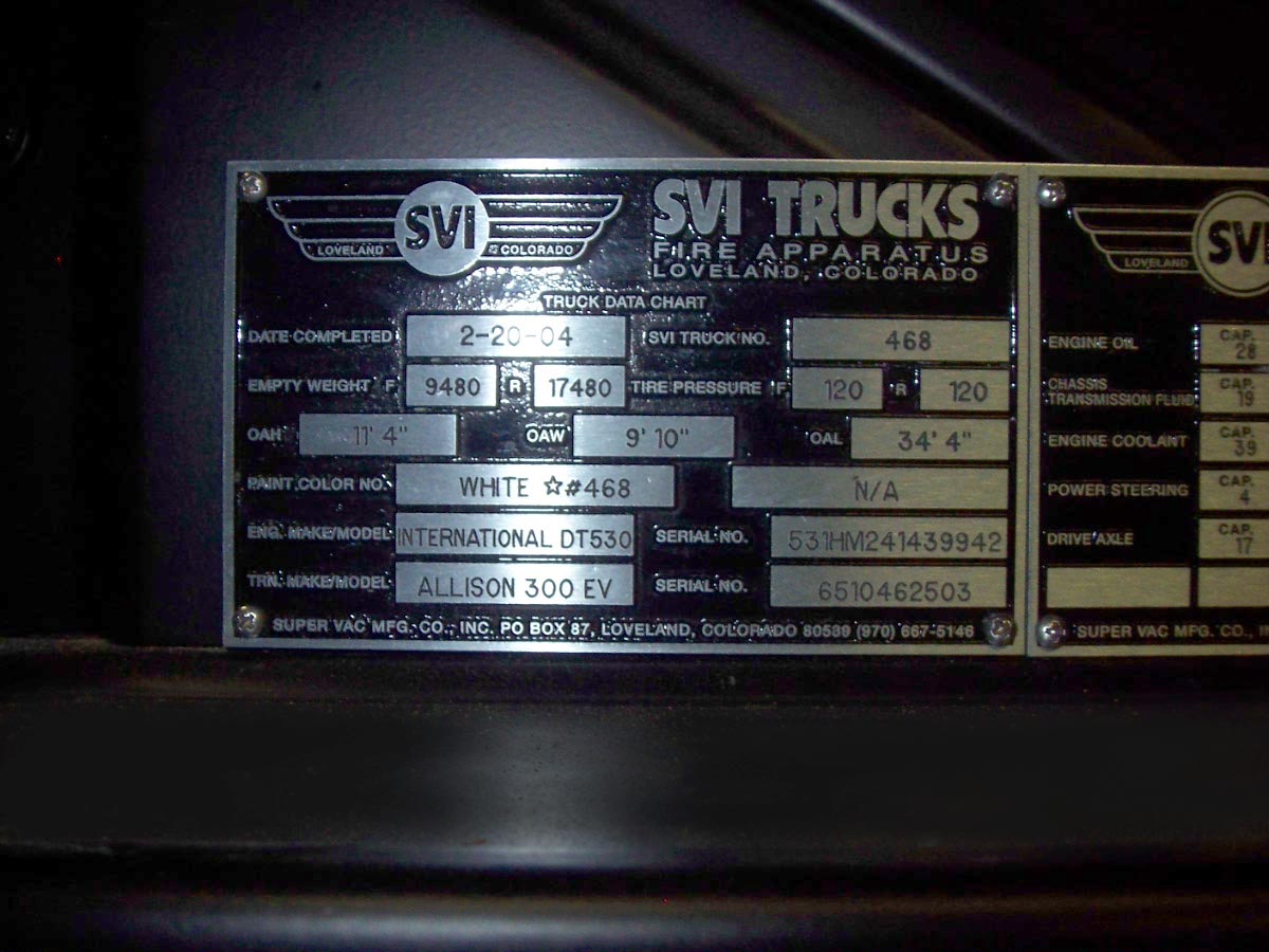 2004 SVI International Air Light Rescue Command Unit | Used Truck Details