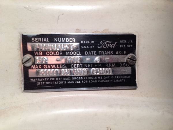 1961 Ford F700 Rescue | Used Truck Details