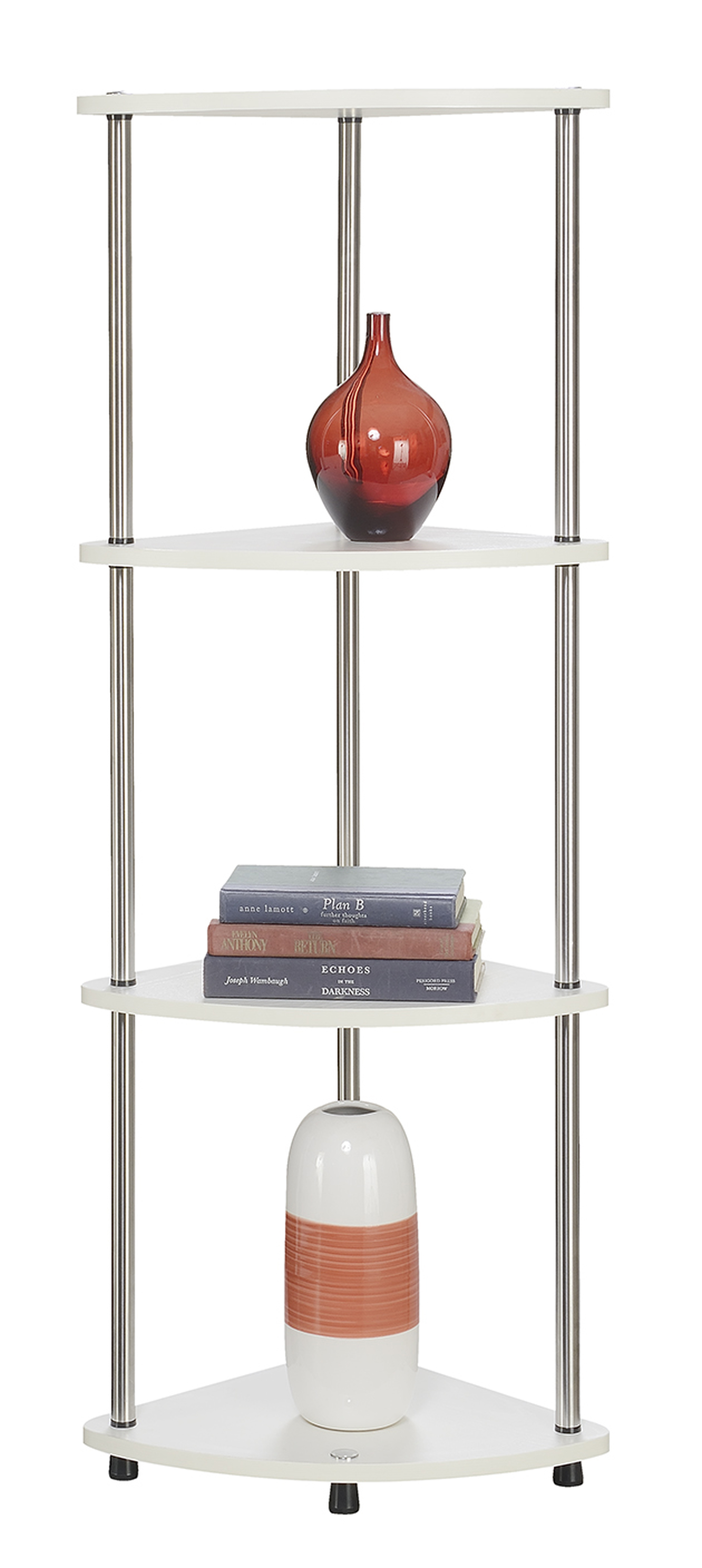 Designs2Go 4 Tier Corner Shelf R5-214, White Finish 95285418633 | eBay