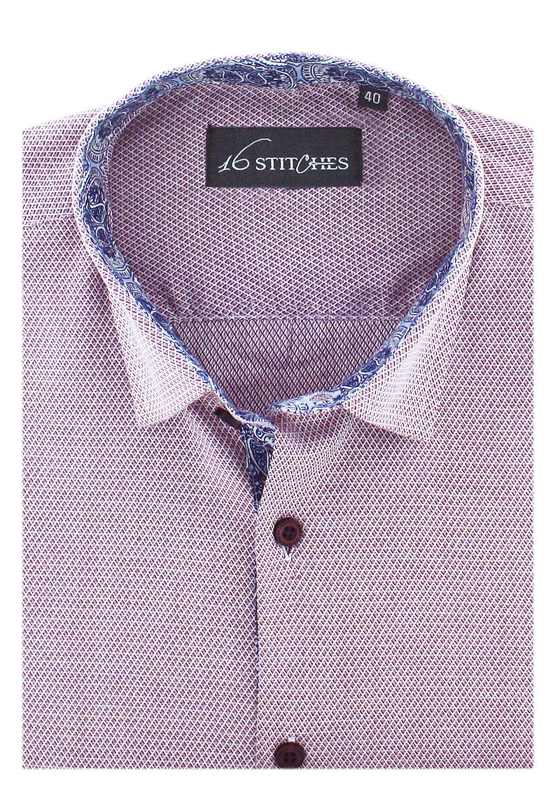 Home Dress Shirts Berry Structure