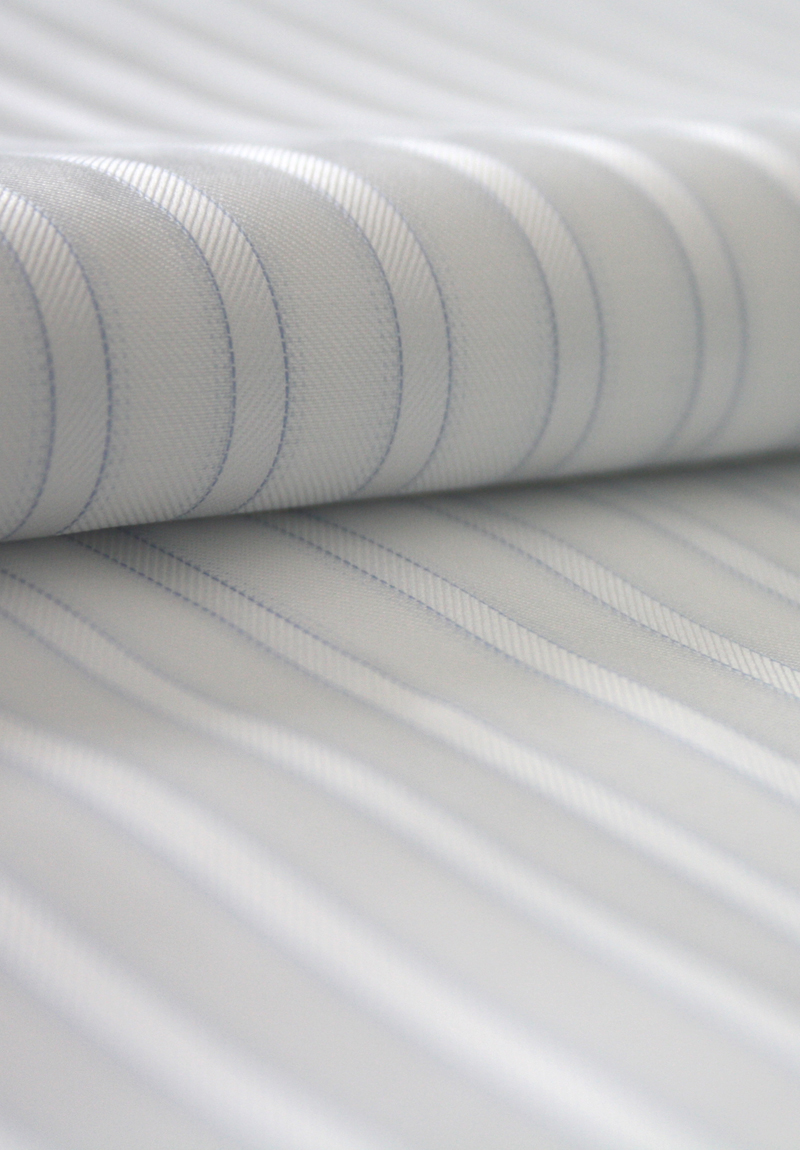 Tonal Stripes in Satin Twill
