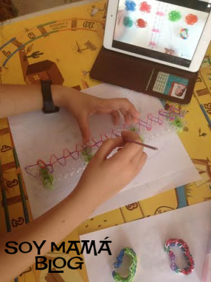 Rainbow loom, telar para hacer pulseras de ligas