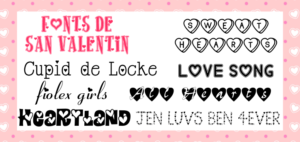 Top Ten: Fonts de San Valentín - Soy Mama Blog