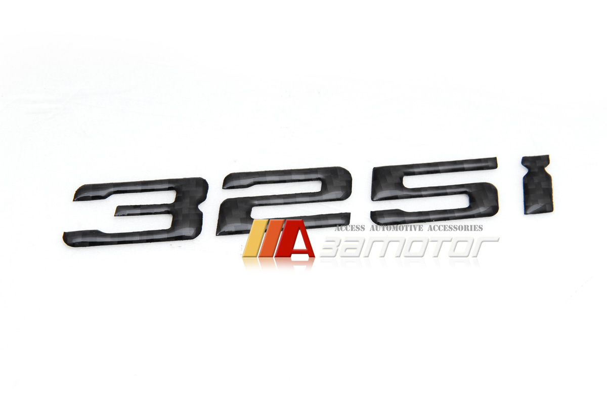 Rear Trunk Boot Emblem Badge Real Carbon Letters 325i fits BMW E36 E46 ...