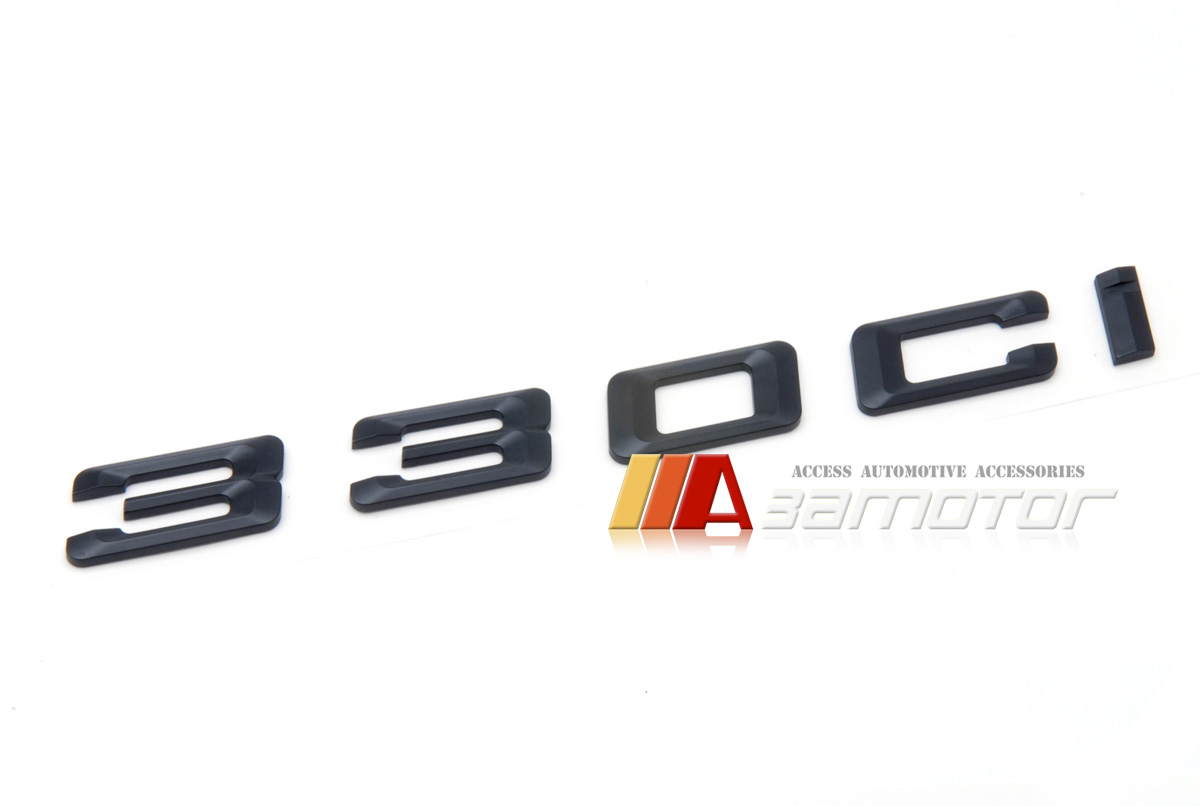 Matte Black Trunk Lid Rear Emblem Badge Decal Letter 330Ci 330i fits ...