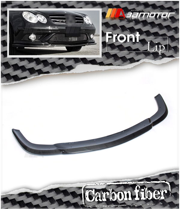 Carbon Fiber CS Style Front Bumper Lip Spoiler fits Mercedes W209 CLK ...