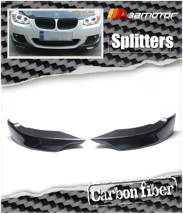 Carbon Fibre M-TECH Front Splitters fit for 10-13 BMW E92 E93 LCI M ...