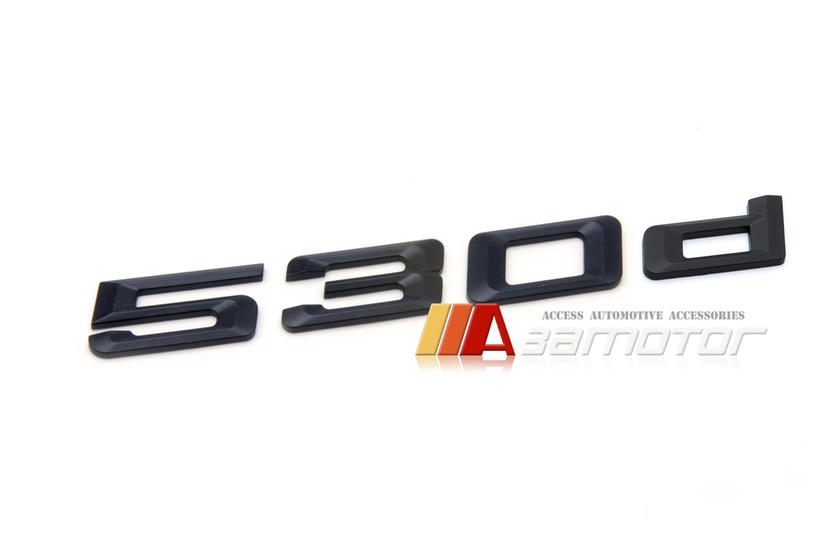 Matte Black Boot Emblem Badge Decal Letter Sticker fits BMW 5 series ...
