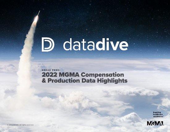2022 MGMA Compensation and Production Data Highlights