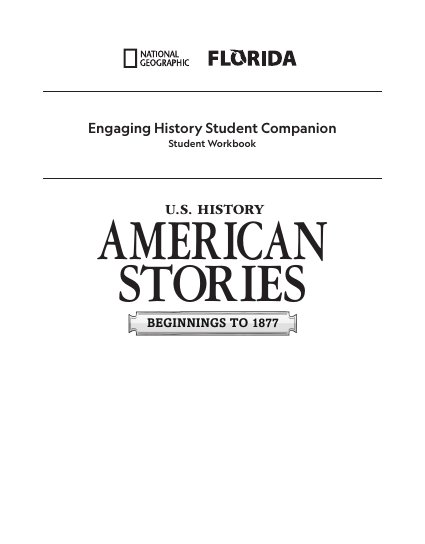 US History American Stories Florida Edition Engaging History Student ...