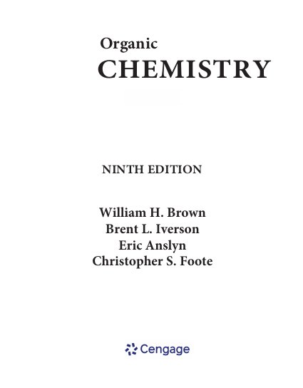 Organic Chemistry 9e Brown Solution Manual Part 3
