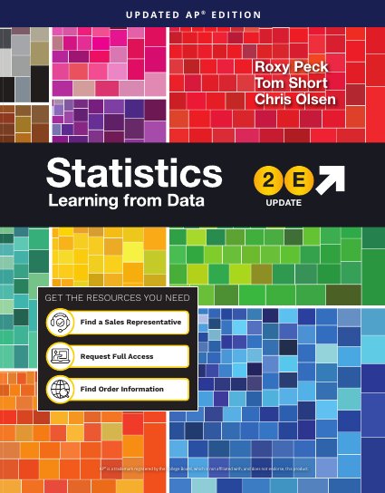 APE MTH Statistics Learrning From Data 2e Updated
