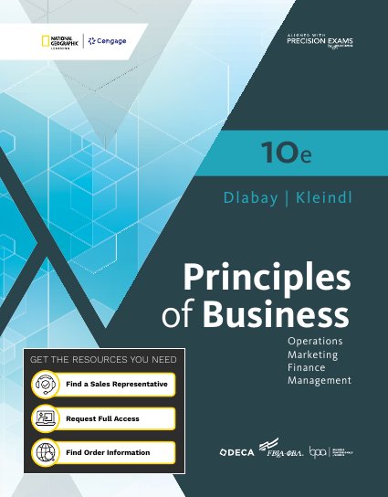CTE Principles of Business 10e