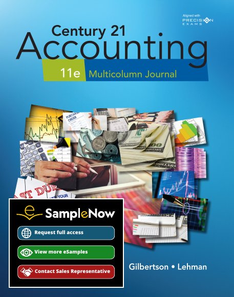 Gilbertson, Century 21 Accounting: Multicolumn Journal, 11th