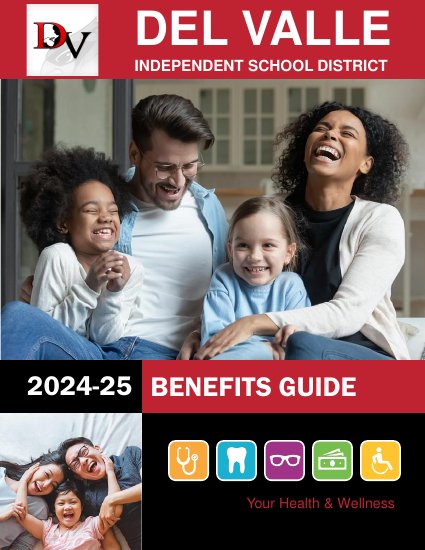 Del Valle ISD 2024-25 Benefits Guide - English