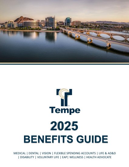 City of Tempe Active Open Enrollment 2025 Benefits Guide