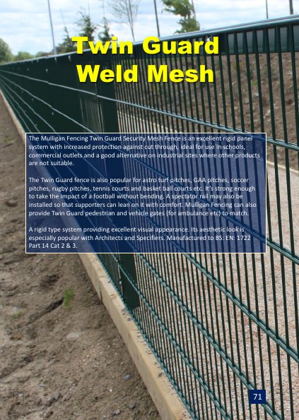 MF Fencing Twin Guard Weld Mesh Pg71 - Pg76