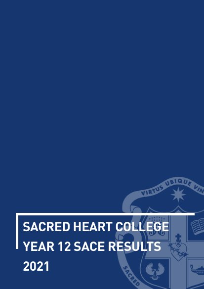 SHC Year 12 SACE Results 2021