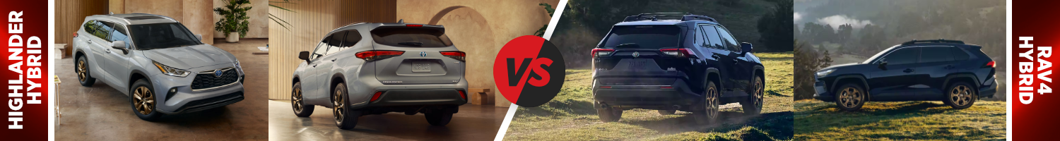 Compare the 2023 Toyota Highlander Hybrid & 2023 RAV4 Hybrid in Salem