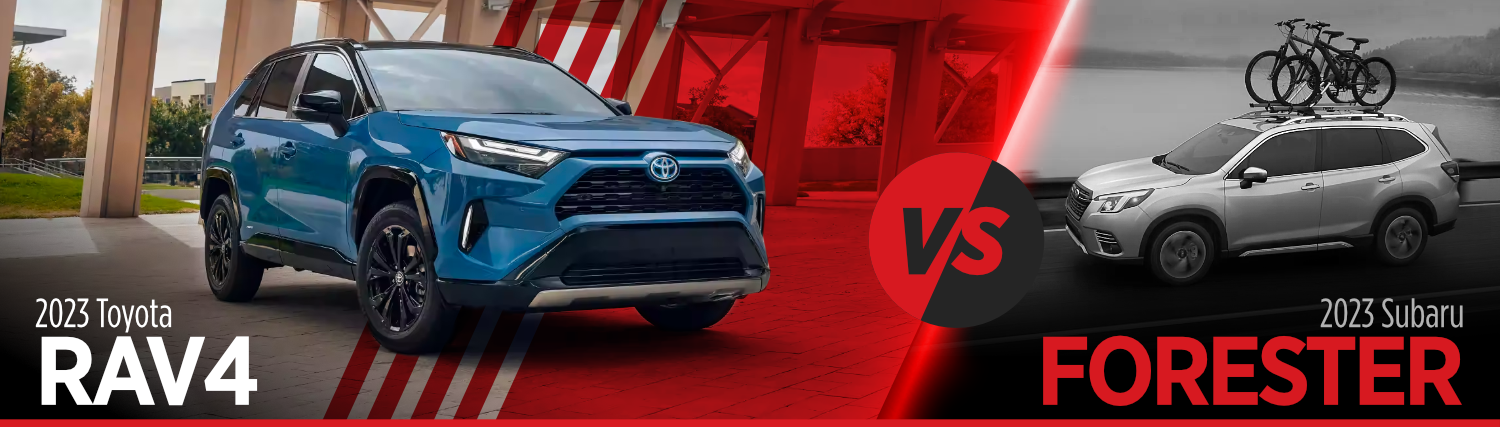 Compare the 2023 Toyota RAV4 and the 2023 Subaru Forester in Salem