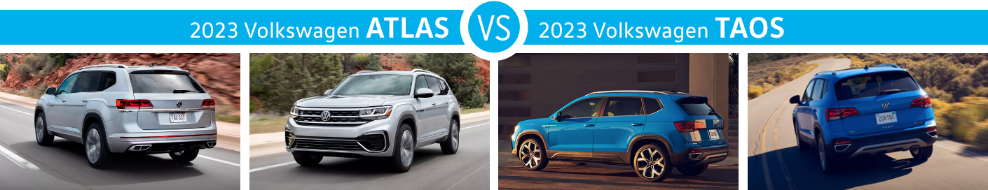Compare the 2023 VW Atlas & the 2023 VW Taos at Byers Volkswagen