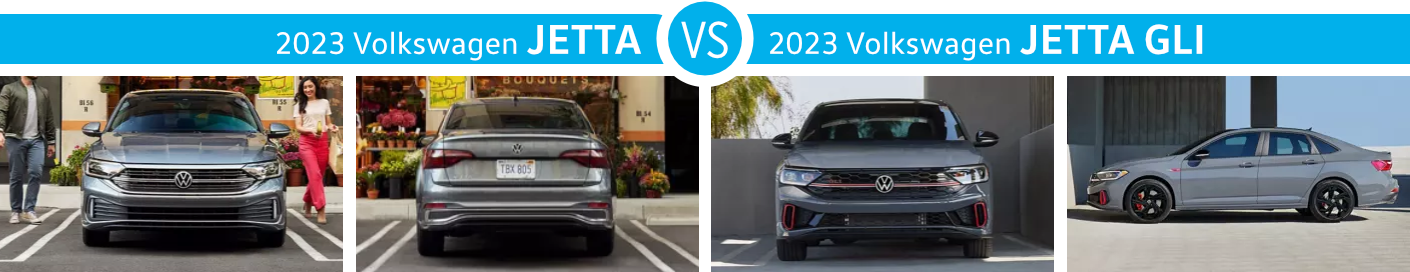 Compare the 2023 Volkswagen Jetta & the 2023 Volkswagen Jetta GLI