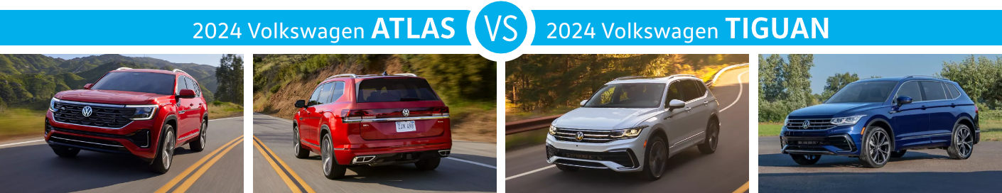 Compare the 2024 Volkswagen Atlas & 2024 Volkswagen Tiguan in Columbus