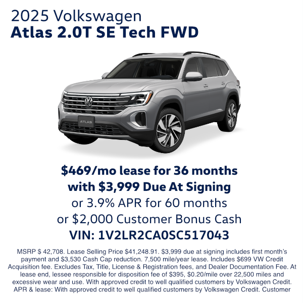 Volkswagen Vehicle Special Offers | Byers Volkswagen