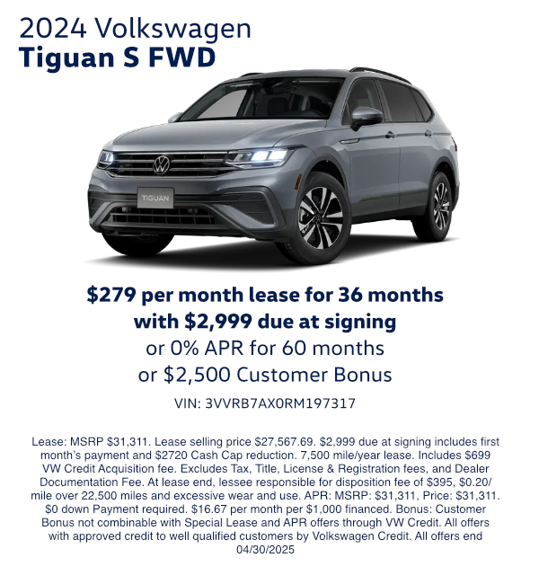 Volkswagen Vehicle Special Offers | Byers Volkswagen